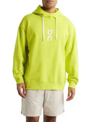 On On Club Oversize Organic Cotton Blend Hoodie Lime