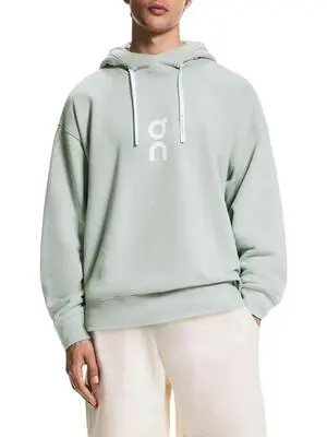 On Club Oversize Organic Cotton Blend Hoodie - Mineral