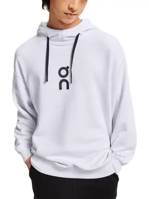On Club Oversize Organic Cotton Blend Hoodie - White