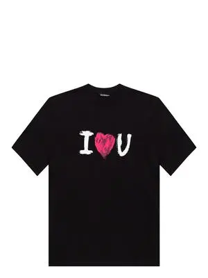 Balenciaga I Love You T Shirt /white - Black
