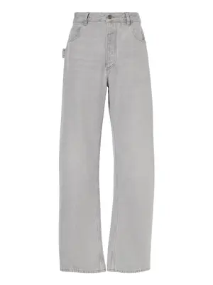 Bottega Veneta Mid-rise Wide-leg Jeans - Grey
