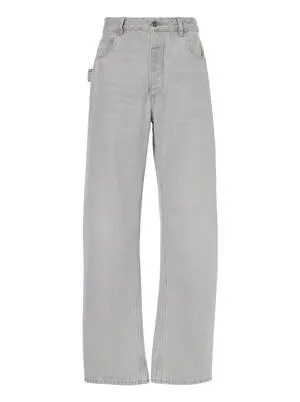 Bottega Veneta Mid-rise Wide-leg Jeans - Grey