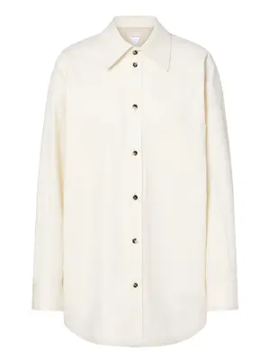 Bottega Veneta Linen And Cotton Shirt - White