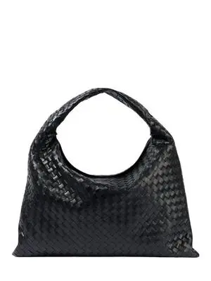 BOTTEGA VENETA Hop Intrecciato Large Leather Tote Bag