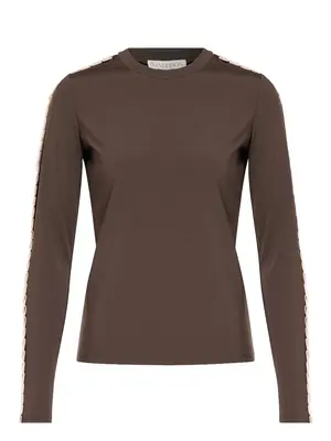JW Anderson Pleated Jersey Top - Brown