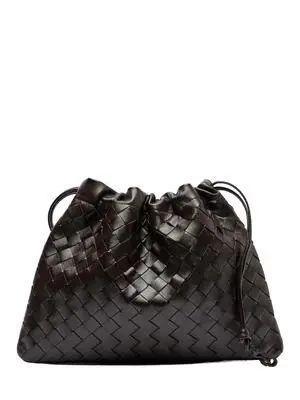 Bottega Veneta Medium Leather Clutch - Brown