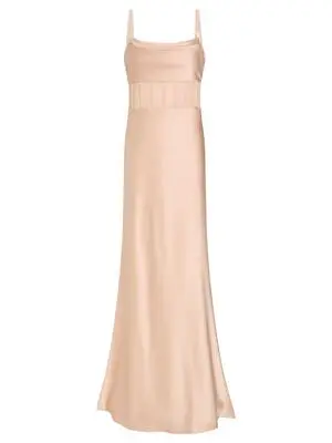 Alice + Olivia Valentina Draped Maxi Dress - Sand