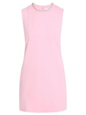 AREA Crystal-embellished Cutout Mini Dress - Baby Pink