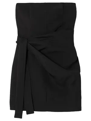 Gauge81 Natal Draped Mini Dress - Black