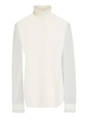 Philosophy Di Lorenzo Serafini Ruffled Georgette Blouse - Cream