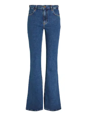 Philosophy Di Lorenzo Serafini High-rise Flared Jeans - Mid Denim