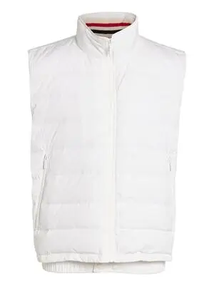 Thom Browne Quilted Shell Down Vest White