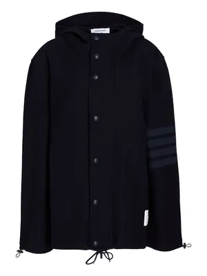 Thom Browne Cotton-twill Hooded Jacket - Navy