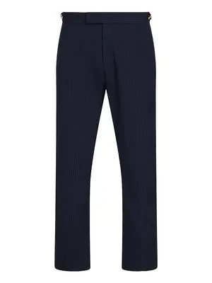THOM BROWNE Thom Browne Striped Wool Seersucker Trousers