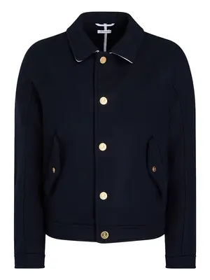 Thom Browne Cashmere-felt Jacket - Navy