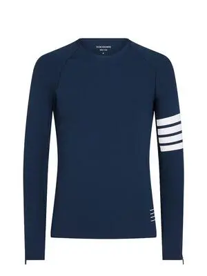 Thom Browne Striped Stretch T-shirt - Midnight Blue