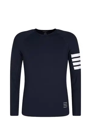 Thom Browne Striped Stretch T-shirt - Navy