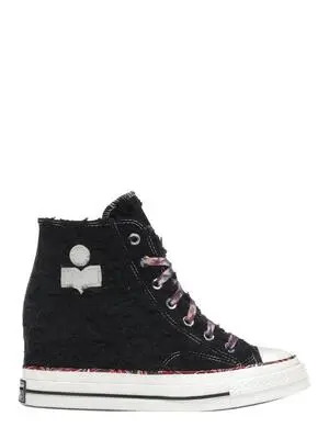 CONVERSE Chuck 70 Internal Wedge Hi Sneakers - Raven/egret/red