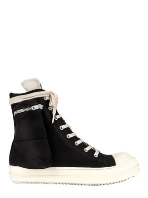 Rick Owens Cargo Sneaks - Black & Milk