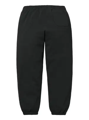 Supreme Satin-appliqué Cotton Track Pants - Black