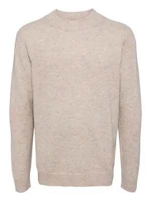 MAN ON THE BOON. Mock-neck Wool-blend Jumper - Neutrals