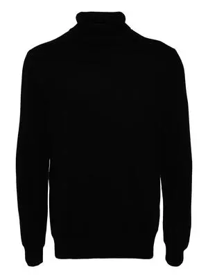 MAN ON THE BOON. On The Boon Cashmere Roll-neck Jumper - Black