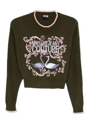Versace Swan Lake Sweater - Green