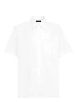 Dolce & Gabbana Logo-embroidered Shirt - White