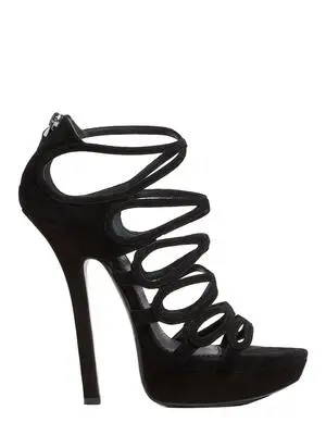 Dsquared2 110mm Deanday Platform Sandals - Black