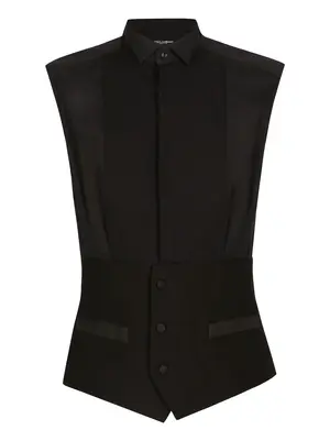 Dolce & Gabbana Sleeveless Shirt - Black
