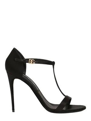 Dolce & Gabbana 105mm T-bar Sandals - Black