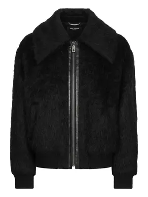 Dolce & Gabbana Faux-fur Coat - Black