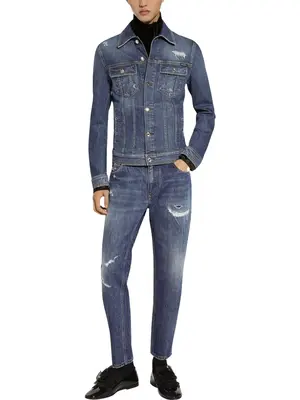 Dolce & Gabbana Buttoned Denim Jacket - Blue