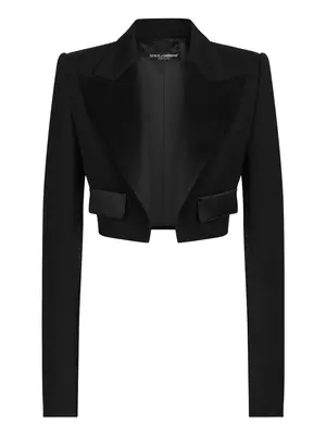 DOLCE & GABBANA Dolce & Gabbana Gabardine Cropped Jacket