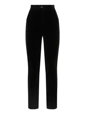 Dolce & Gabbana Tailored Velvet Trousers - Black