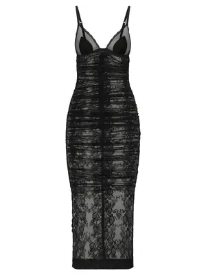 Dolce & Gabbana Chantilly Lace Dress - Black