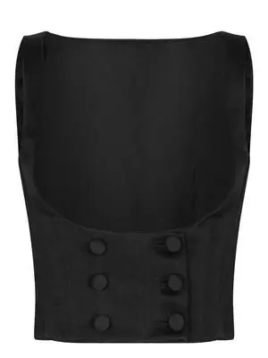 Dolce & Gabbana Buttoned Vest - Black