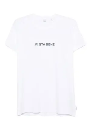 Aspesi Slogan-print T-shirt - White