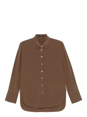 JOSEPH Crepe De Chine Blouse - Brown