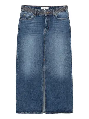 Ba&sh Matemática Midi Denim Skirt - Blue