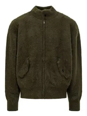 LANEUS Laneus Brushed-Effect Cardigan
