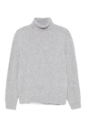 Dsquared2 Wool-cashmere Turtleneck Sweater - Grey