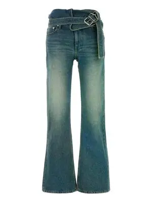 Y/project Wrap Belt Jeans - Blue