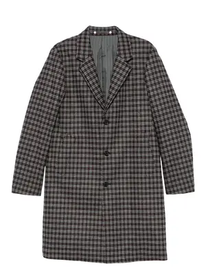 Paul Smith Checked Coat - Grey