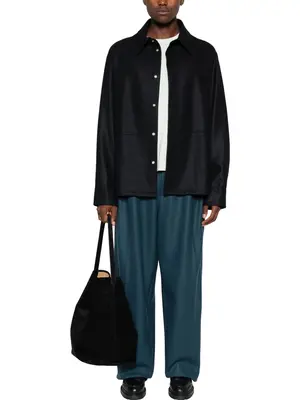 JIL SANDER Wool Shirt - Black