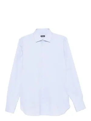 Zegna Spread-collar Shirt - Blue