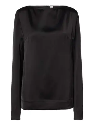 TOTEME Satin Top - Black