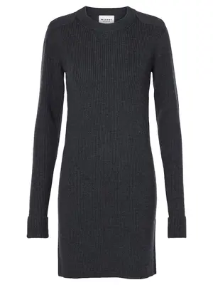 MARANT ETOILE Garner Ribbed-knit Midi Dress - Grey