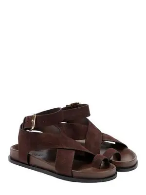 A.emery Jalen Suede Sandals - Brown