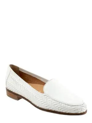 Trotters Lyric Leather Loafer - White